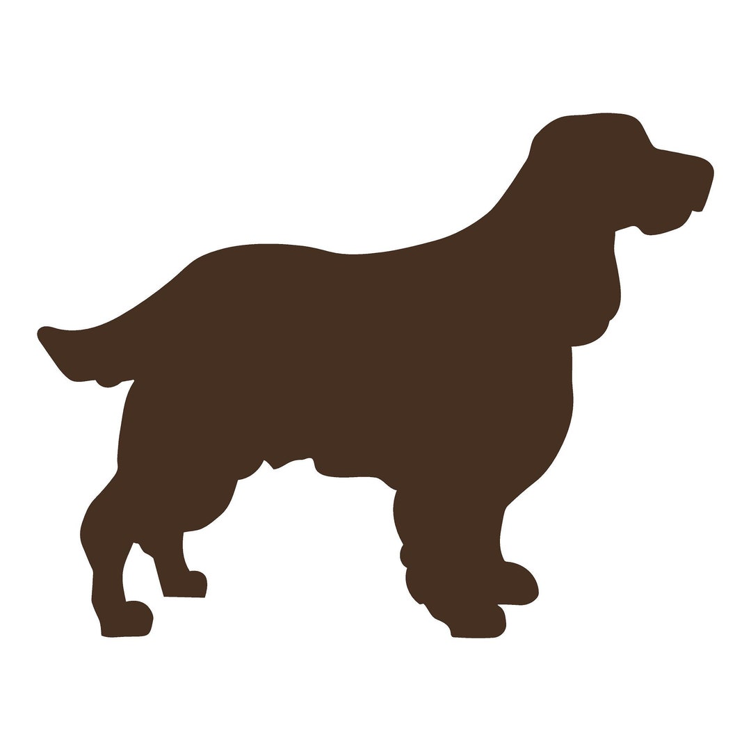 English Springer Spaniel Vinyl Decal Car Window Laptop Dog Silhouette ...