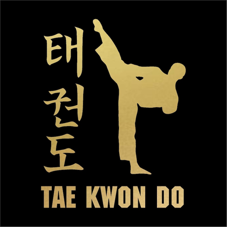 Taekwondo Vinyl Decal Car Window Laptop Tae Kwon Do Martial Arts ...