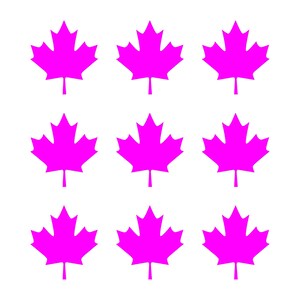 9 Canadian Leaf Vinyl Decals Car and Phone Case Stickers - Etsy
