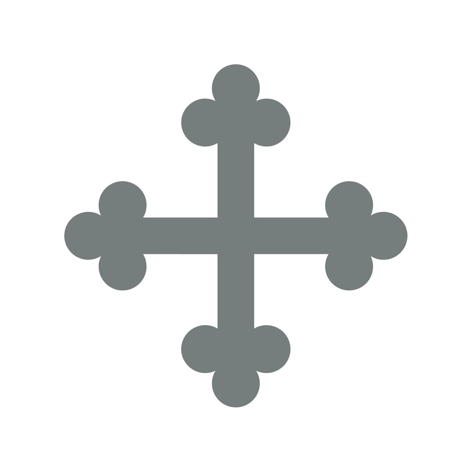 Cross Bottony Vinyl Decal Cross Christian Religious Symbol Sticker - Etsy