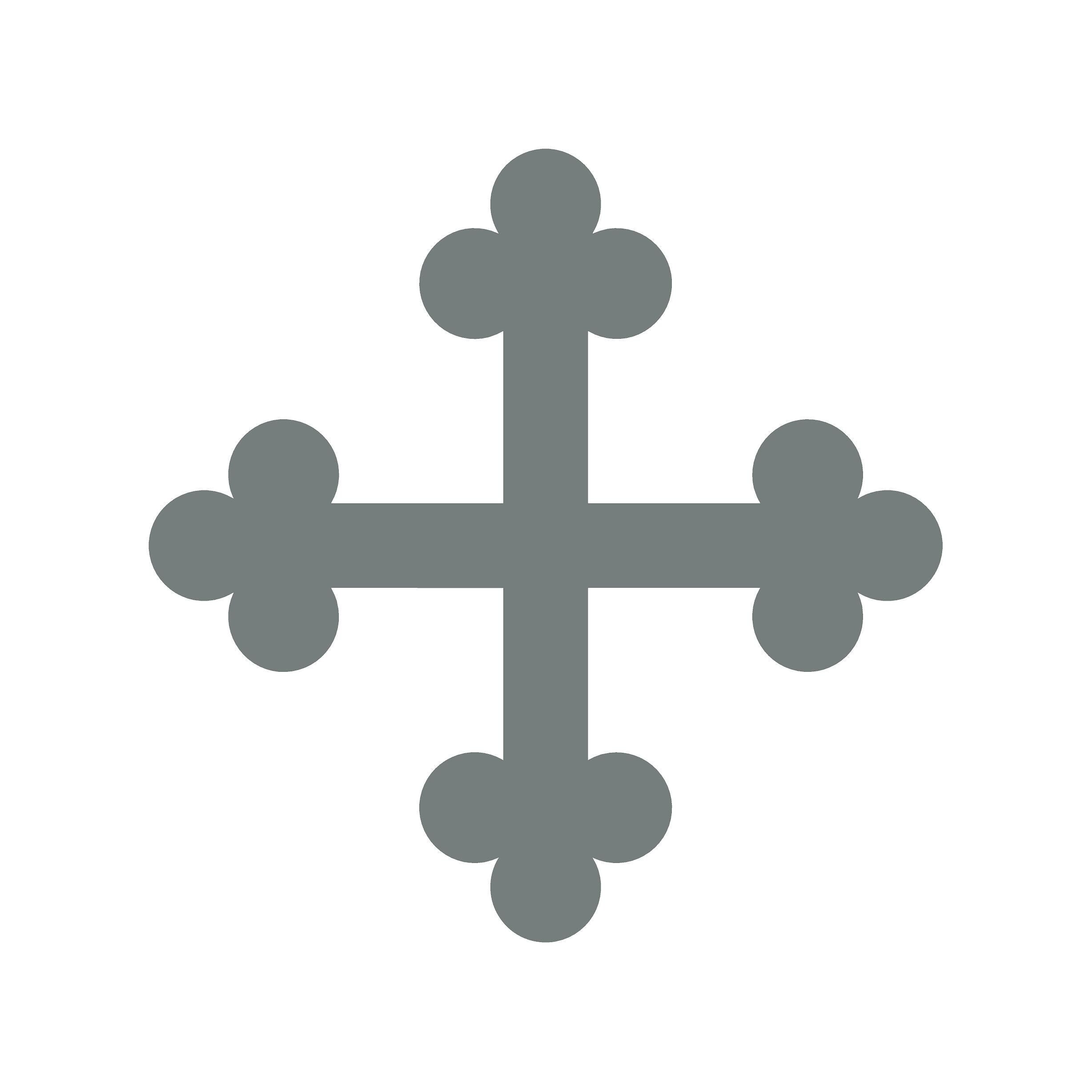 Cross Bottony Vinyl Decal Cross Christian Religious Symbol Sticker - Etsy