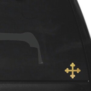 Cross Bottony Vinyl Decal Cross Christian Religious Symbol Sticker - Etsy