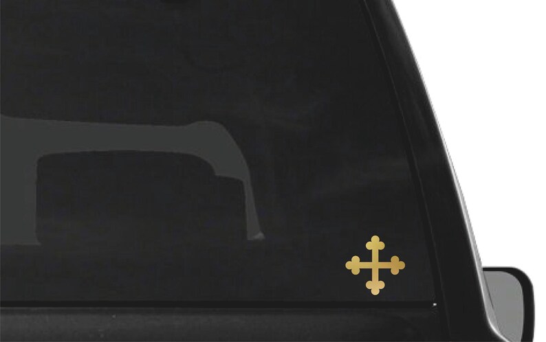 Cross Bottony Vinyl Decal Cross Christian Religious Symbol Sticker - Etsy