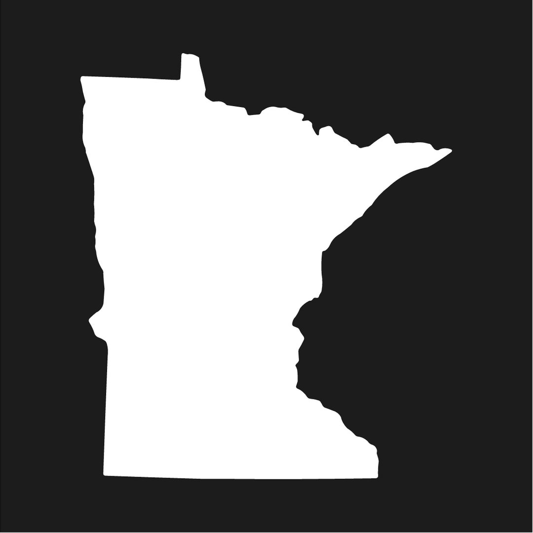 Minnesota State Outline Vinyl Decal MI Sticker - Etsy