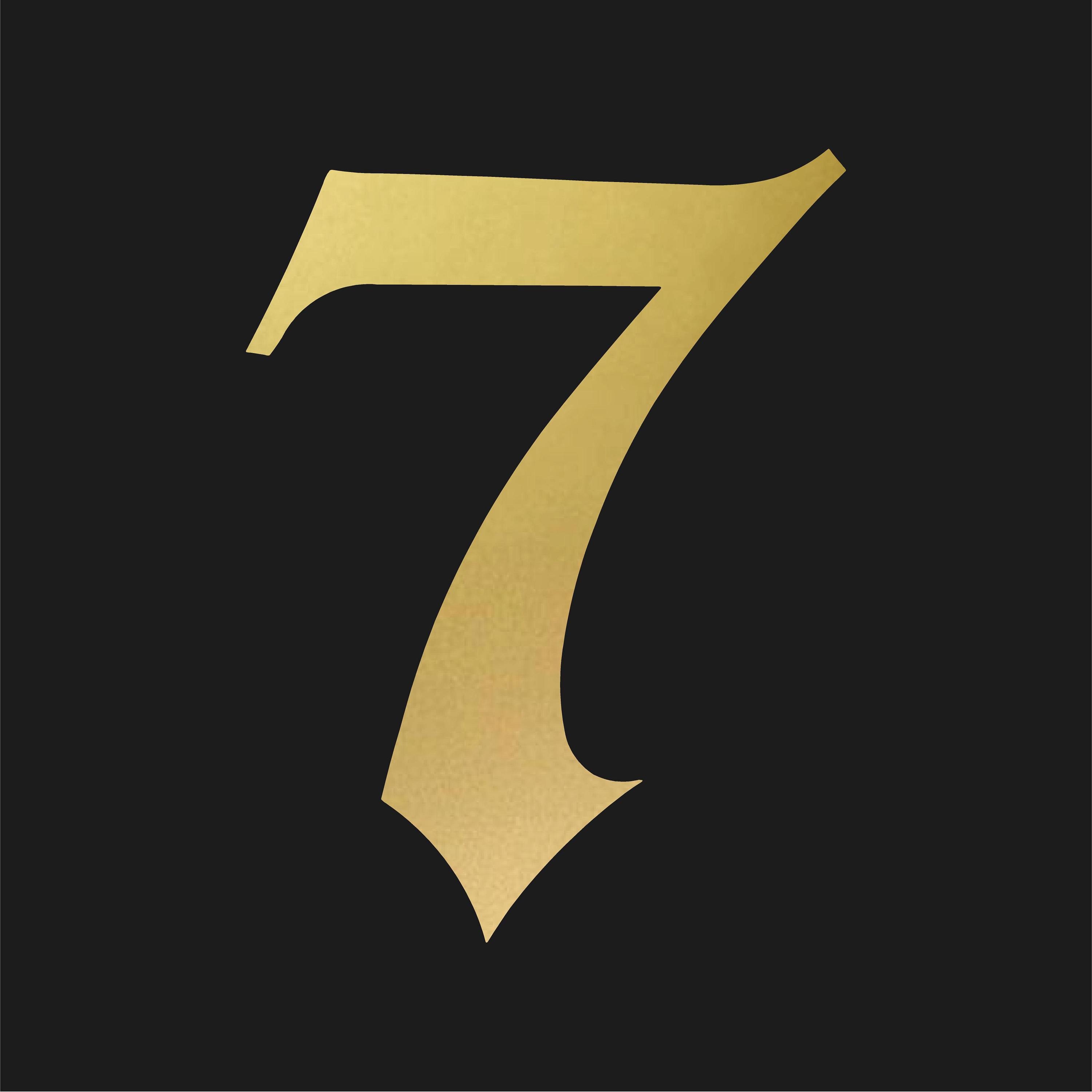 Lucky Number 7 Vinyl Decal Laptop Car Number Seven Window Sticker - Etsy
