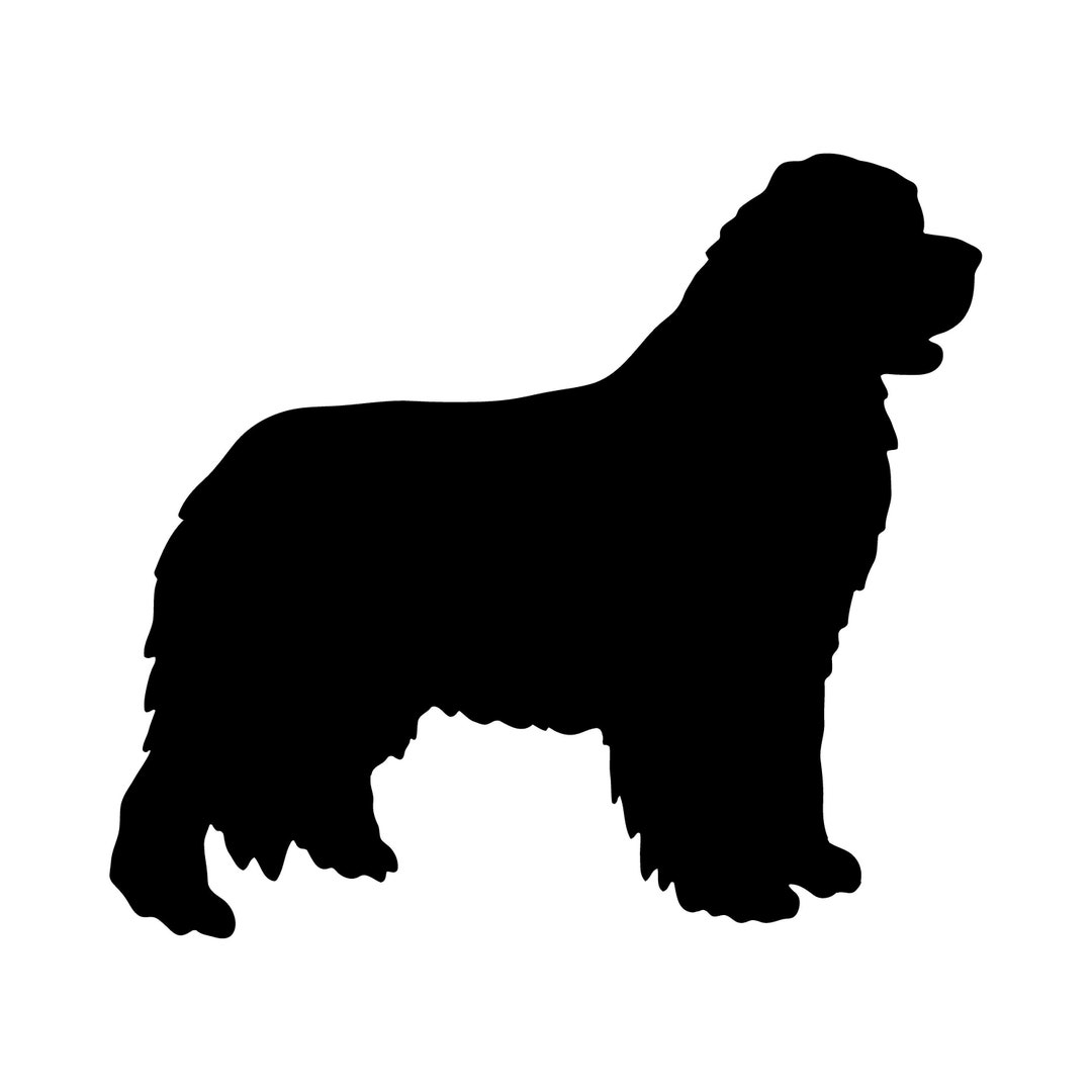 Newfoundland Vinyl Decal Car Window Laptop Dog Breed Silhouette Sticker ...