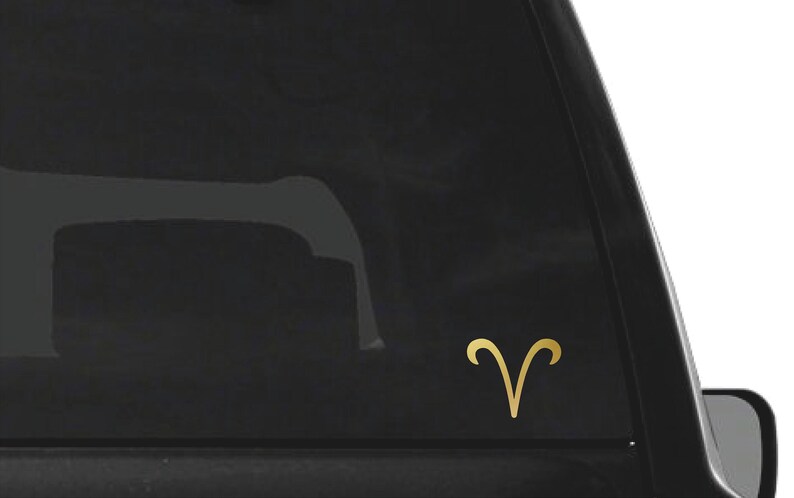 Aries Symbol Vinyl Decal Car Window Laptop Zodiac Aries Sticker - Etsy