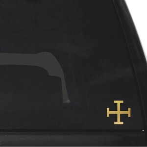 Cross Potent Vinyl Decal Cross Christian Religious Symbol Sticker - Etsy