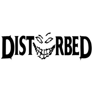 DISTURBED Vinyl Decal Metal Band Logo Sticker - Etsy