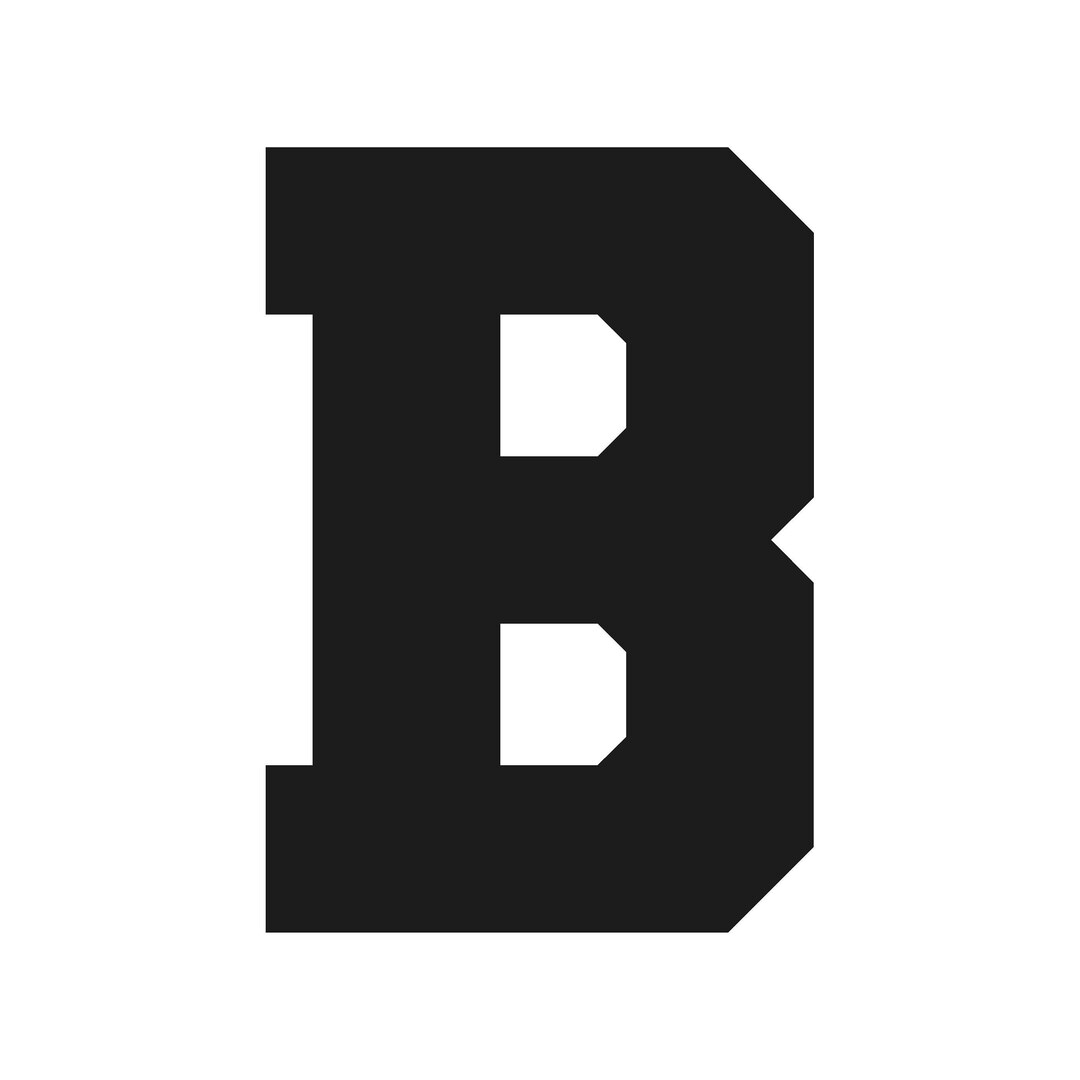 Letter B Varsity Font Vinyl Decal Bold Sports Team Font Sticker - Etsy
