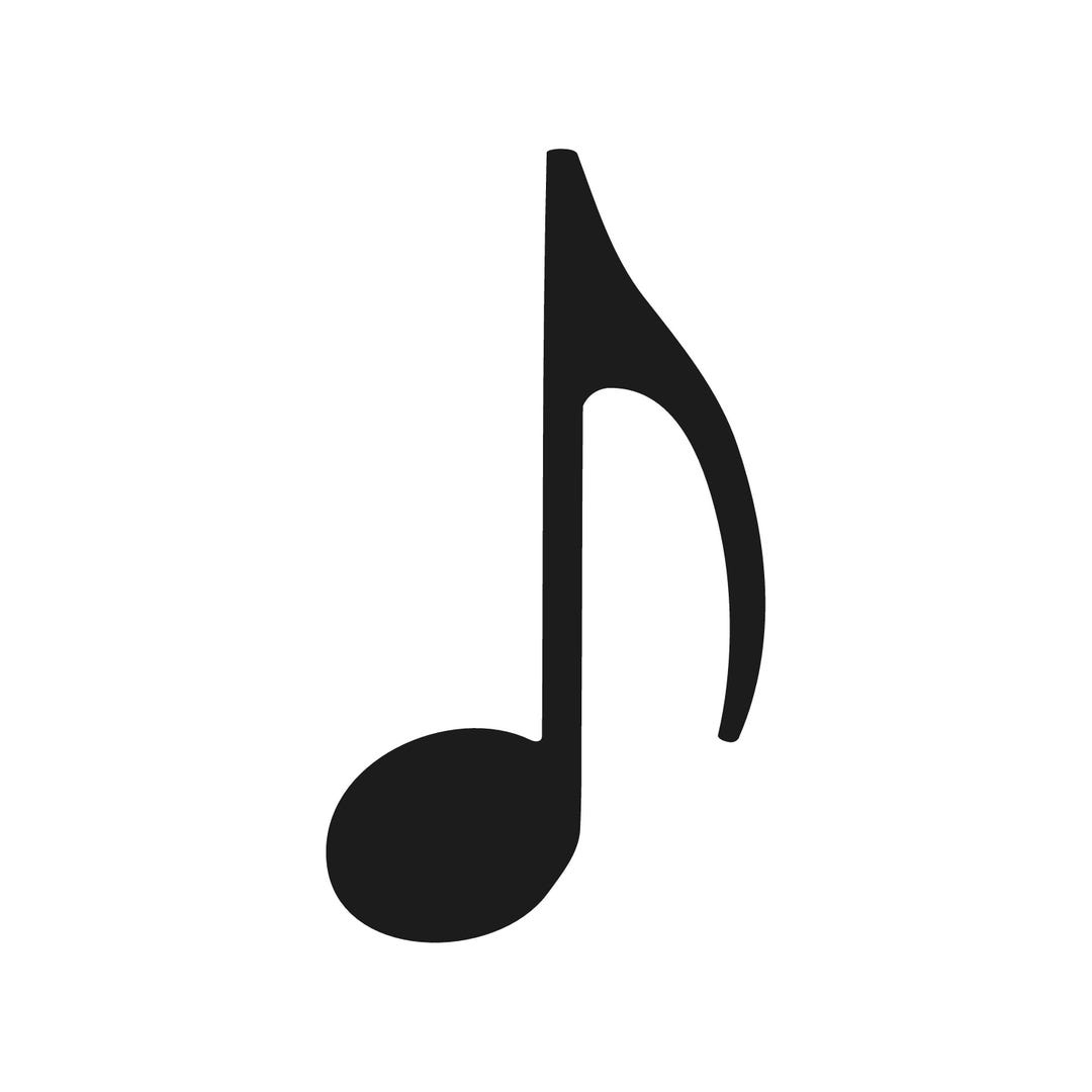 Music Note Vinyl Decal Laptop Car Eighth Note Sticker - Etsy