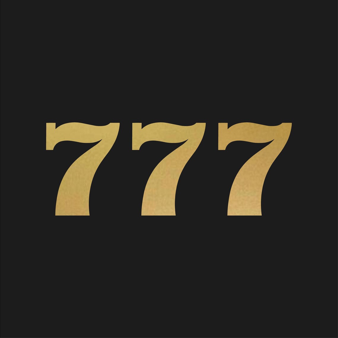 777 Slot Machine Numbers Vinyl Decal Seven 7 Sticker - Etsy