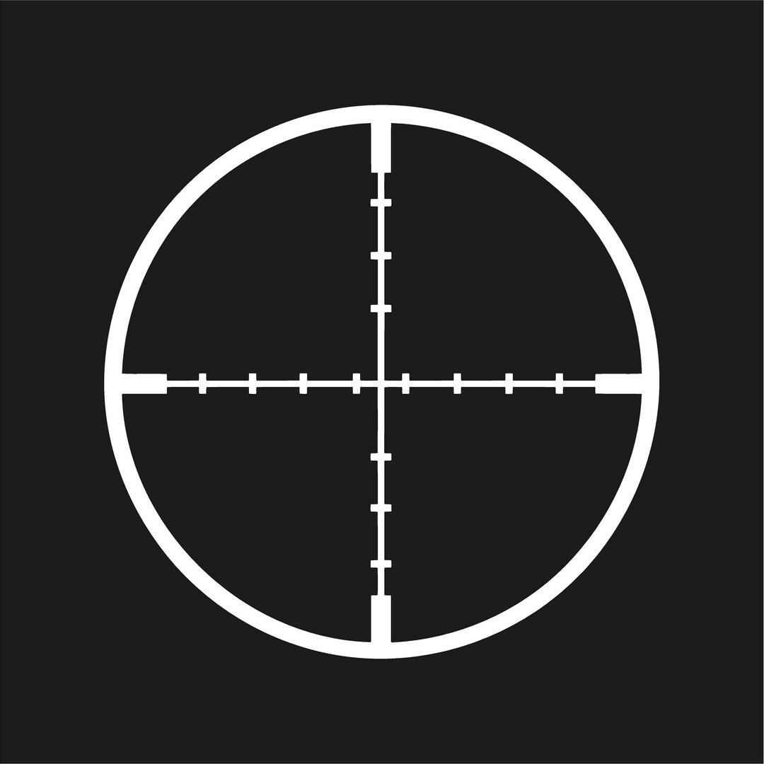 Crosshair Vinyl Sticker Decal Crosshairs Military Sniper Hunt - Etsy