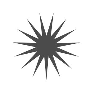 15 Point Star Shape Vinyl Decal Star Symbol Sticker - Etsy