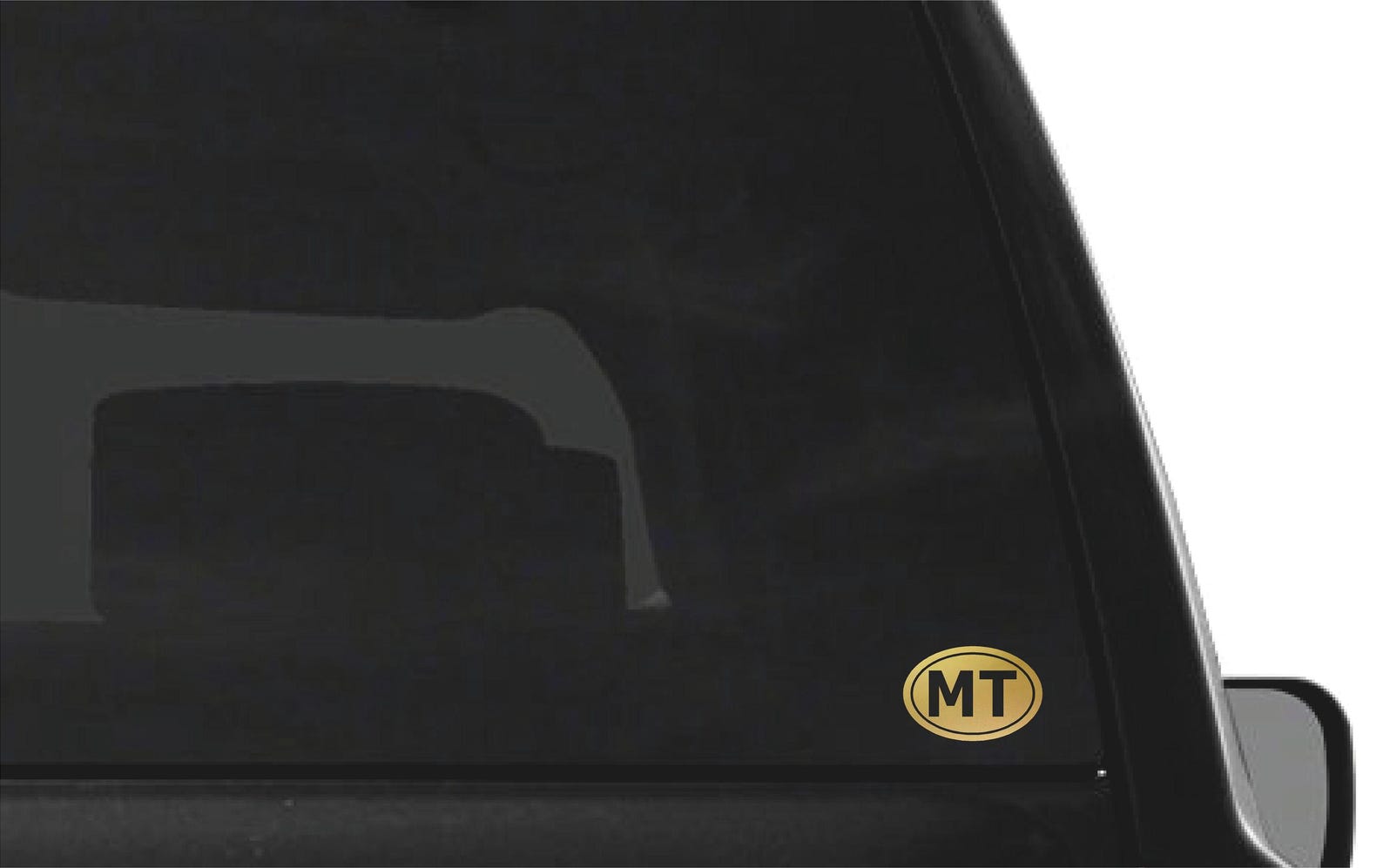 Montana MT Initials Vinyl Decal Window Oval MT Laptop Sticker - Etsy
