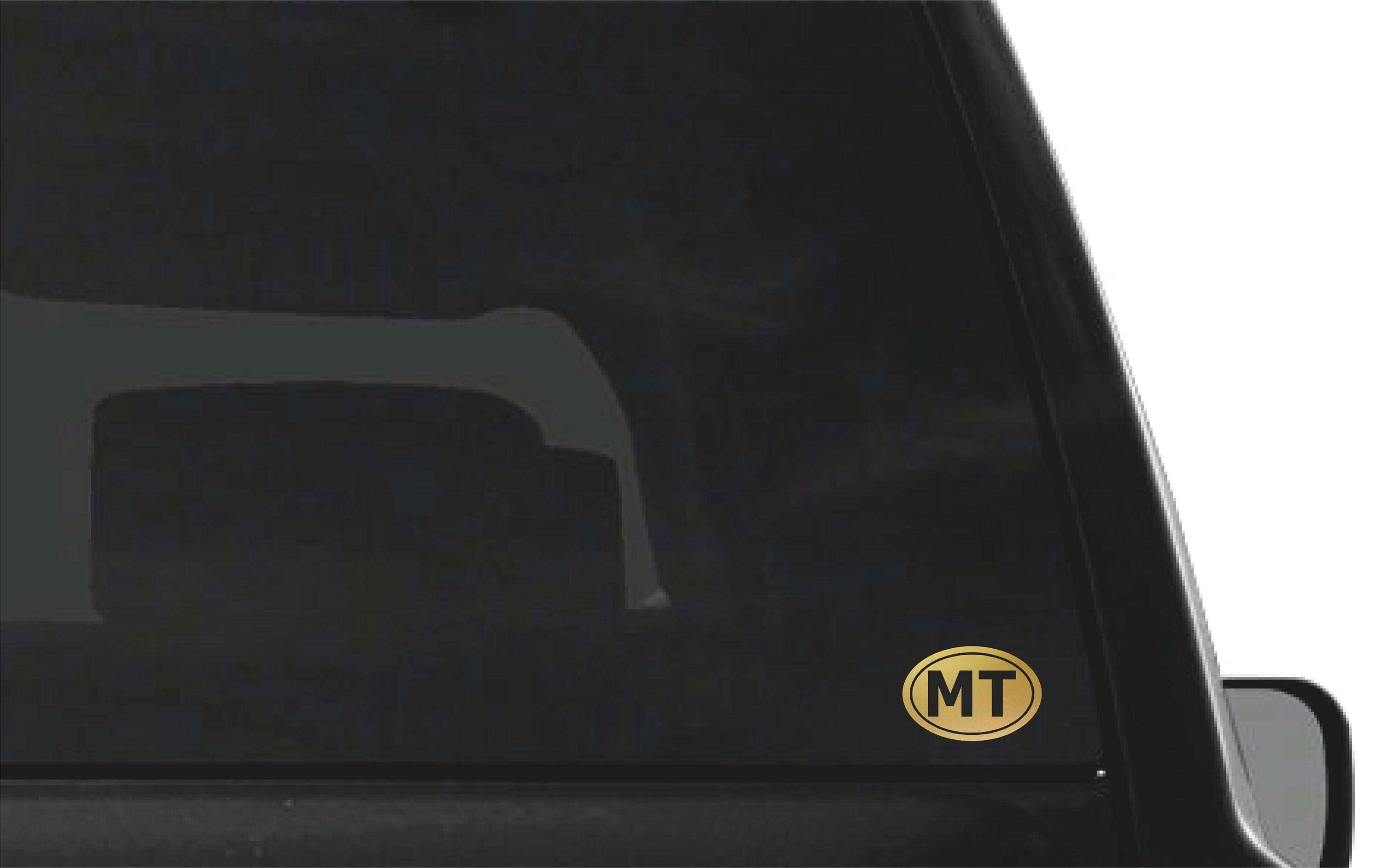 Montana MT Initials Vinyl Decal Window Oval MT Laptop Sticker - Etsy