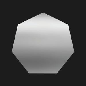Heptagon Shape Vinyl Decal Polygon Shape Symbol Sticker - Etsy