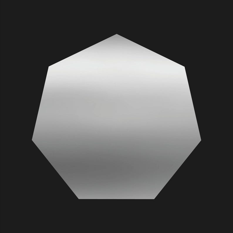Heptagon Shape Vinyl Decal Polygon Shape Symbol Sticker - Etsy