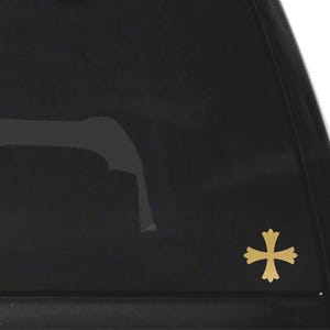 Cross Patonce Vinyl Decal Cross Christian Religious Symbol Sticker - Etsy