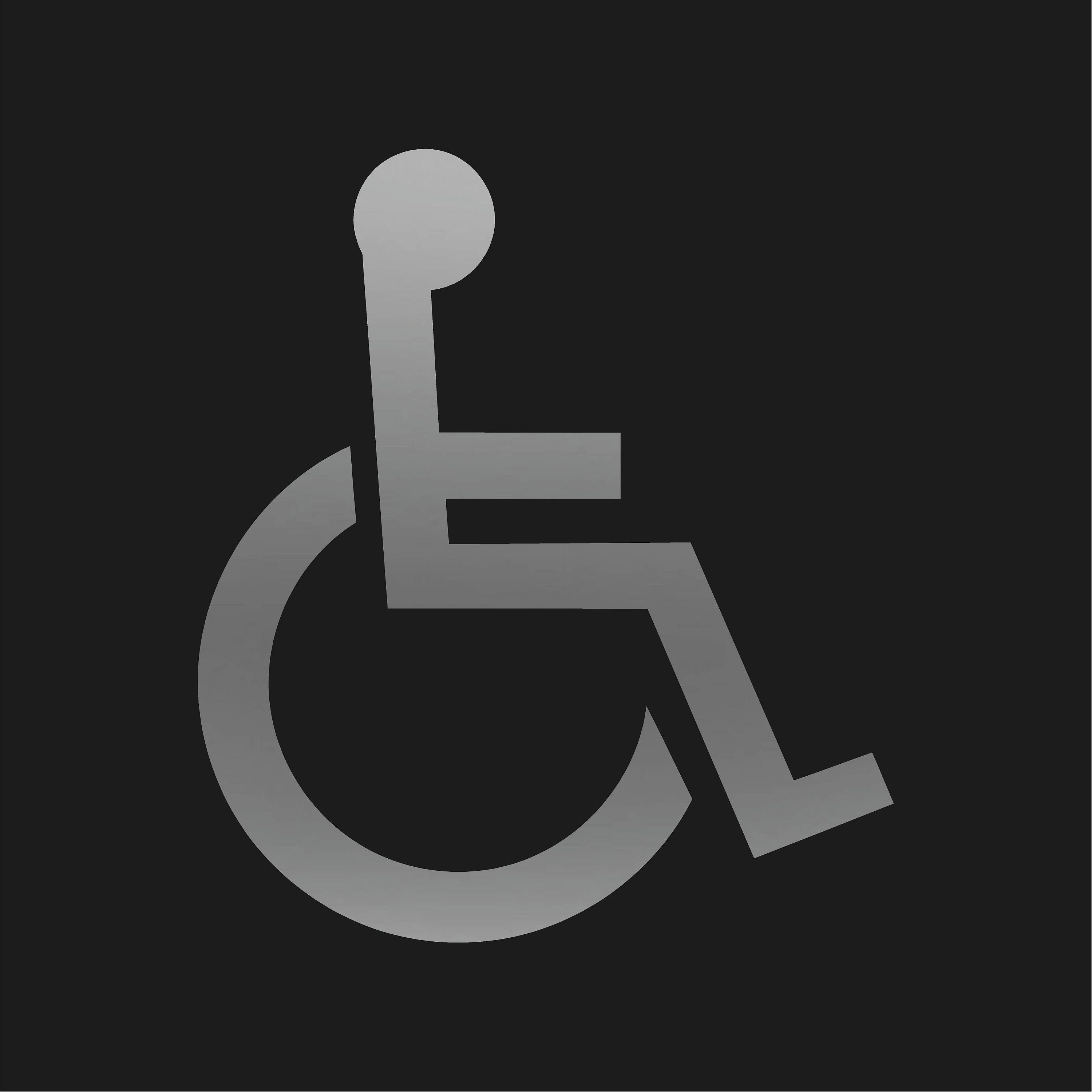 Handicap Wheelchair Symbol Vinyl Decal Wheelchair Disabled Sticker - Etsy