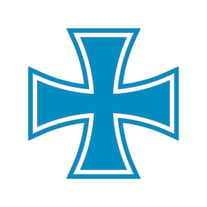 German Cross Iron Cross Vinyl Decal Cross Symbol Sticker - Etsy