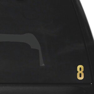 Number Eight 8 Vinyl Decal Lucky Number 8 Car Window Laptop Sticker - Etsy