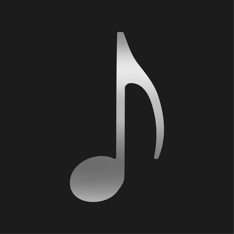 Adesivo in vinile con nota musicale, per computer portatile, auto ...