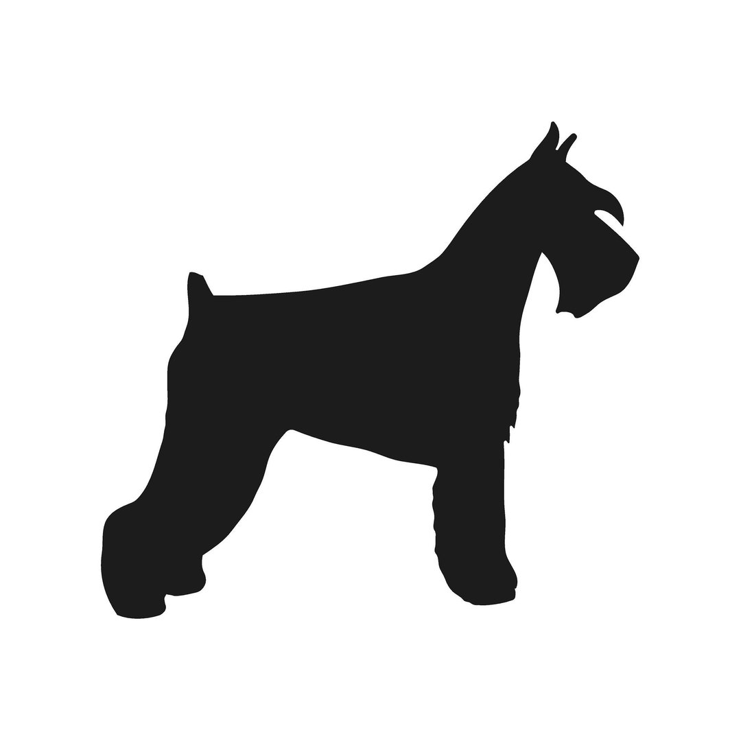 Standard Schnauzer Vinyl Decal Car Window Laptop Dog Silhouette Sticker ...