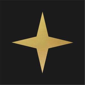 4 Point Star Shape Vinyl Decal Star Symbol Sticker - Etsy