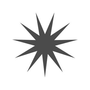 11 Point Star Shape Vinyl Decal Star Symbol Sticker - Etsy