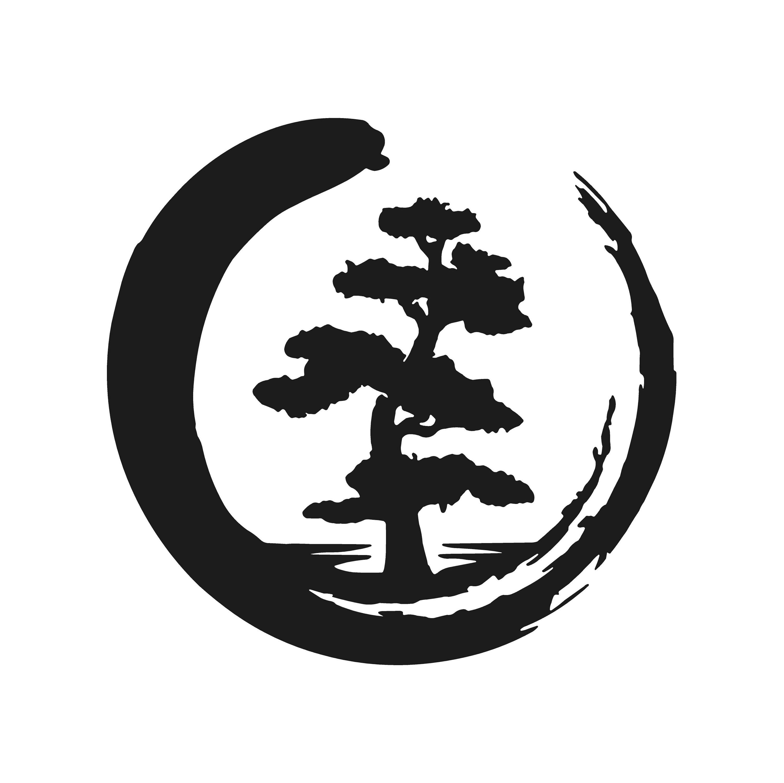 Enso Circle Tree Vinyl Decal Tree of Life Zen Circle Yoga Sticker - Etsy