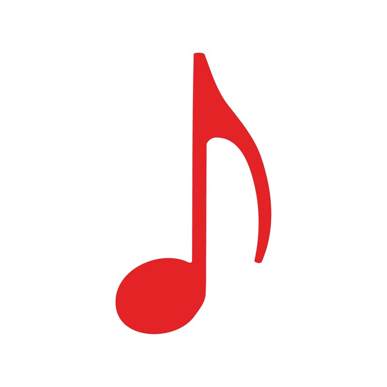 Adesivo in vinile con nota musicale, per computer portatile, auto ...