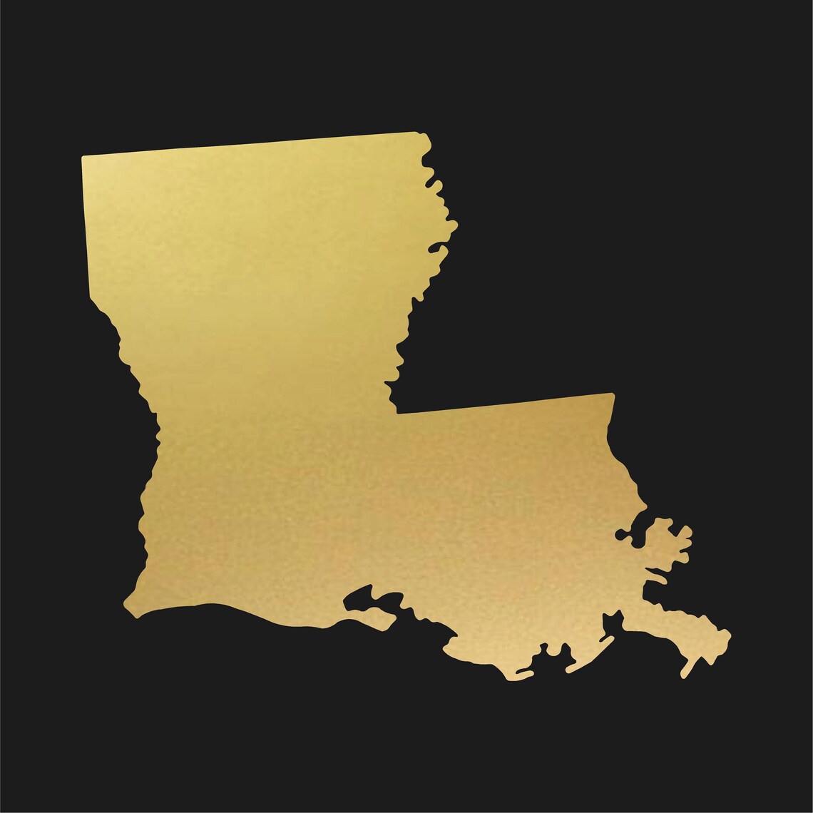 Louisiana State Outline Vinyl Decal LA Sticker - Etsy