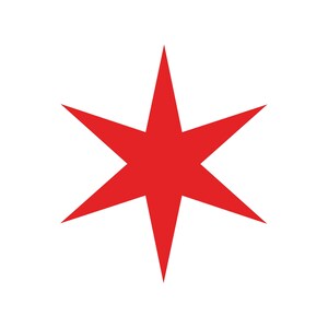 6 Point Star Shape Vinyl Decal Star Symbol Sticker - Etsy