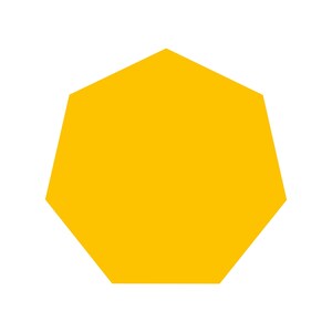 Heptagon Shape Vinyl Decal Polygon Shape Symbol Sticker - Etsy