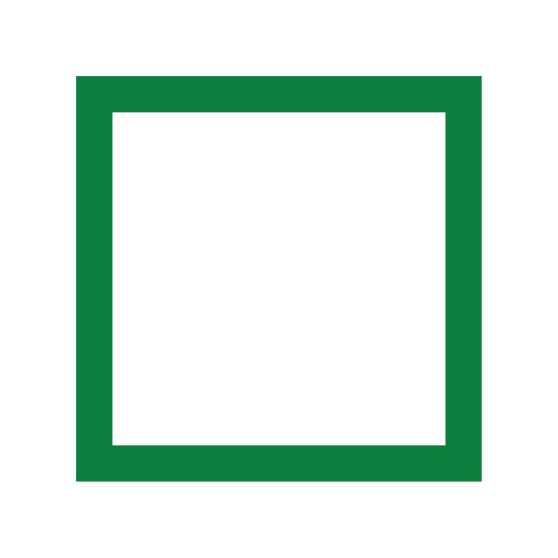 Square Shape Outline Vinyl Decal Car Laptop Box Shape Sticker - Etsy