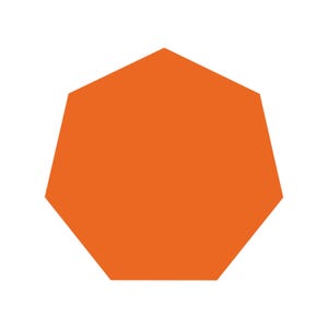 Heptagon Shape Vinyl Decal Polygon Shape Symbol Sticker - Etsy