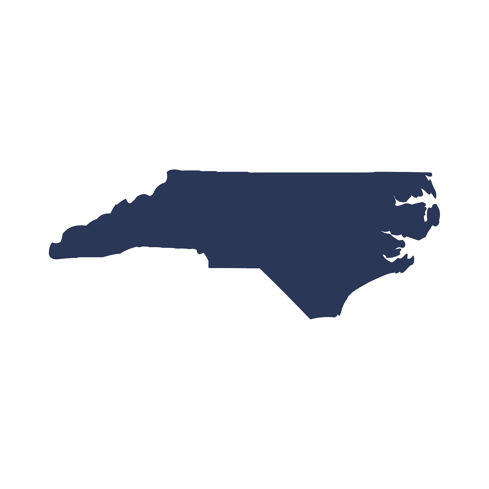 North Carolina State Outline Vinyl Decal Sticker - Etsy