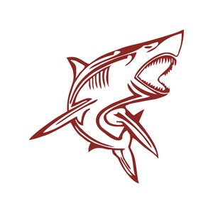 Detailed Shark Vinyl Decal Waterproof Boat Car Sticker - Etsy