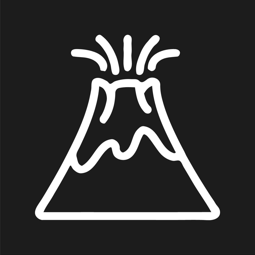 Volcano Vinyl Decal Car Window Hawaii Volcanic Sticker - Etsy