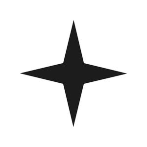4 Point Star Shape Vinyl Decal Star Symbol Sticker - Etsy