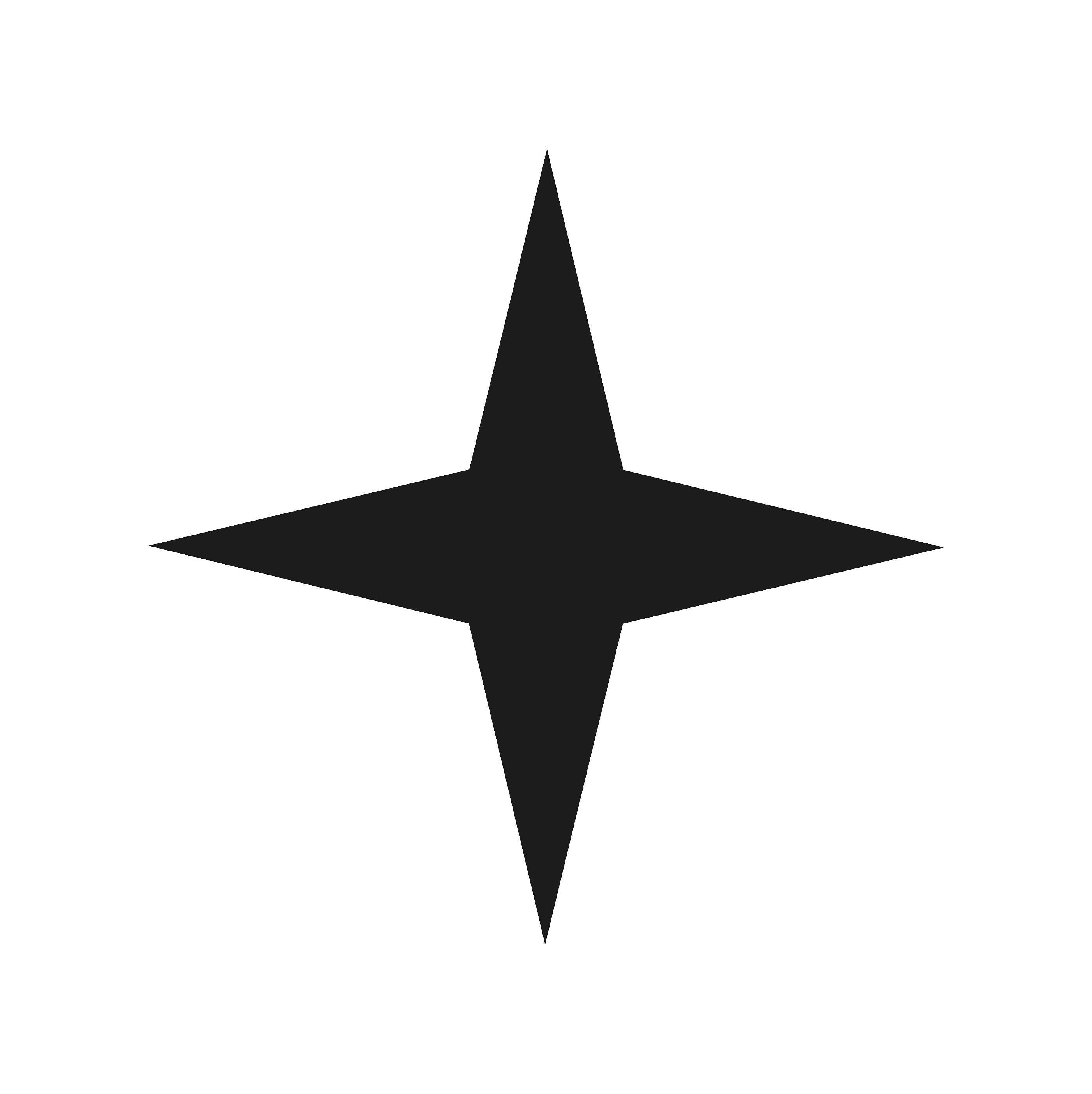 4 Point Star Shape Vinyl Decal Star Symbol Sticker - Etsy