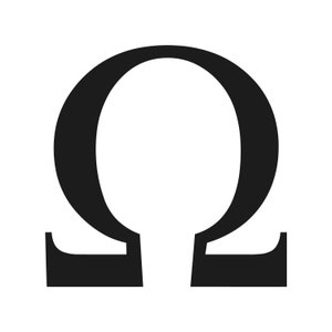 Omega Symbol Vinyl Decal Car Window Laptop Omega Letter Sticker - Etsy