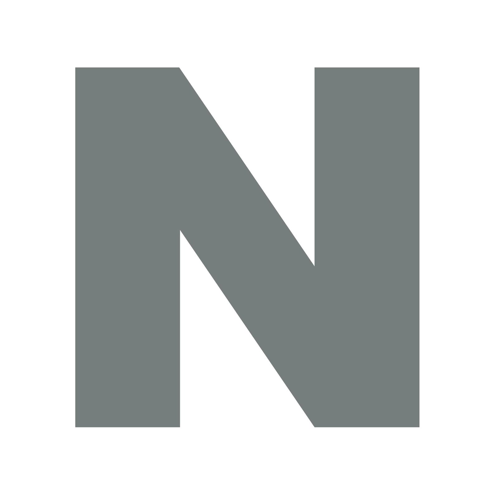 Letter N Initial Arial Black Font Vinyl Sticker Decal Monogram Diploma ...