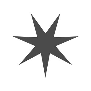 7 Point Star Shape Vinyl Decal Star Symbol Sticker - Etsy