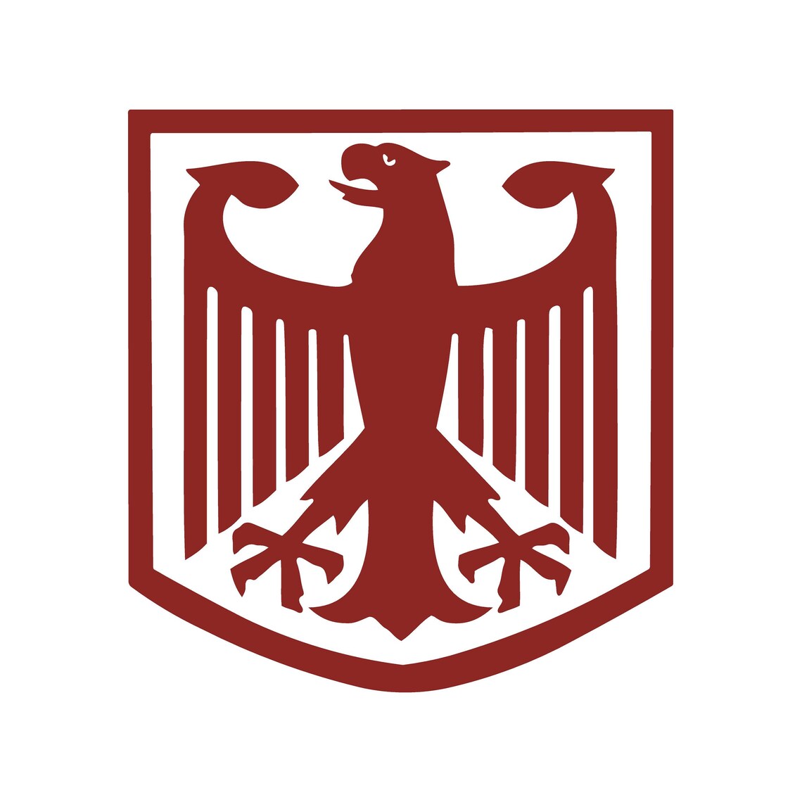 German Eagle Crest Vinyl Decal Car Laptop GERMANY Coat of Arms Symbol ...