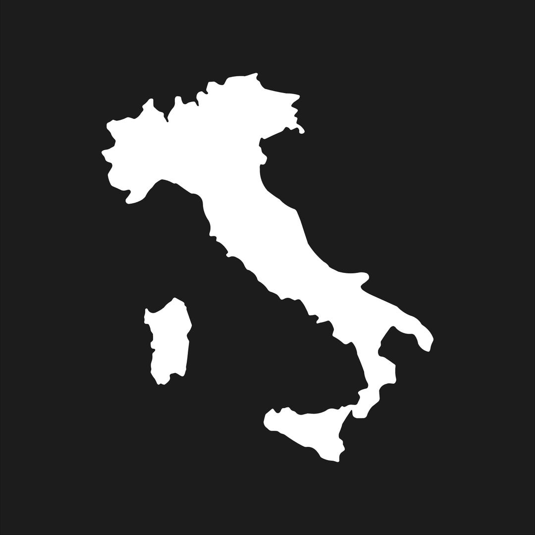Italy Country Outline Vinyl Decal Car Window Laptop ITLY Sticker - Etsy