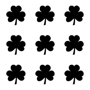 Shamrock Vinyl Decal Sticker Set of 9 - Etsy