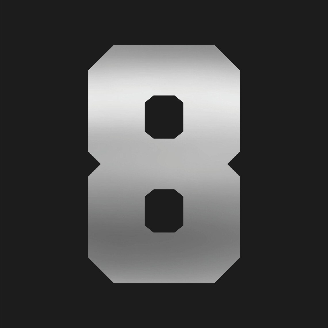 Number Eight Varsity Font Vinyl Decal 8 Bold Sports Team Font Sticker ...