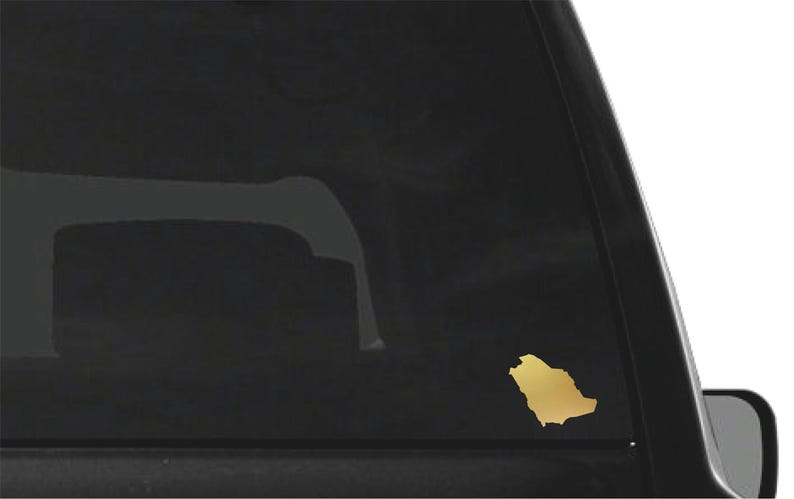 Saudi Arabia Country Outline Vinyl Decal KSA Sticker - Etsy